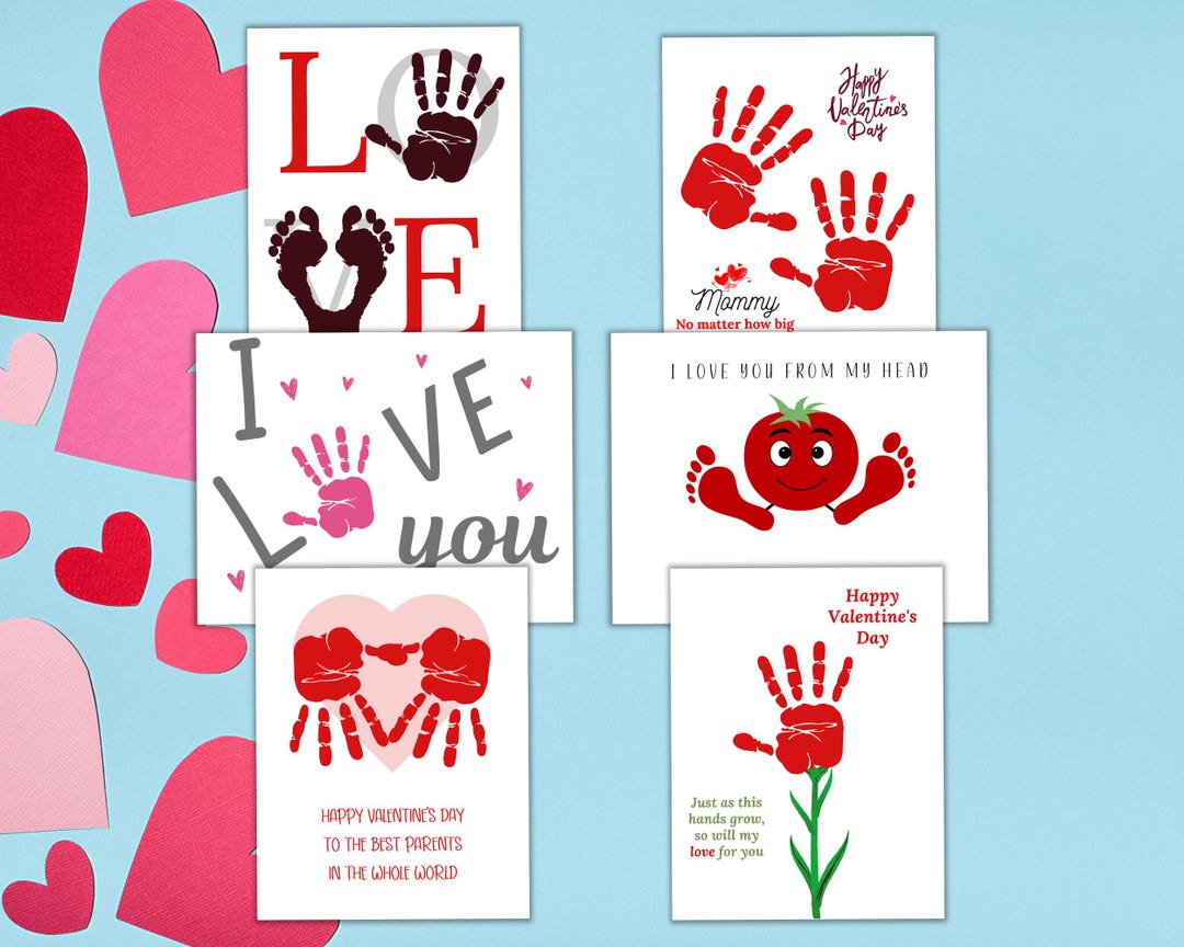 Valentine's Day Handprint Craft, Valentine's Day Handprint Art ...