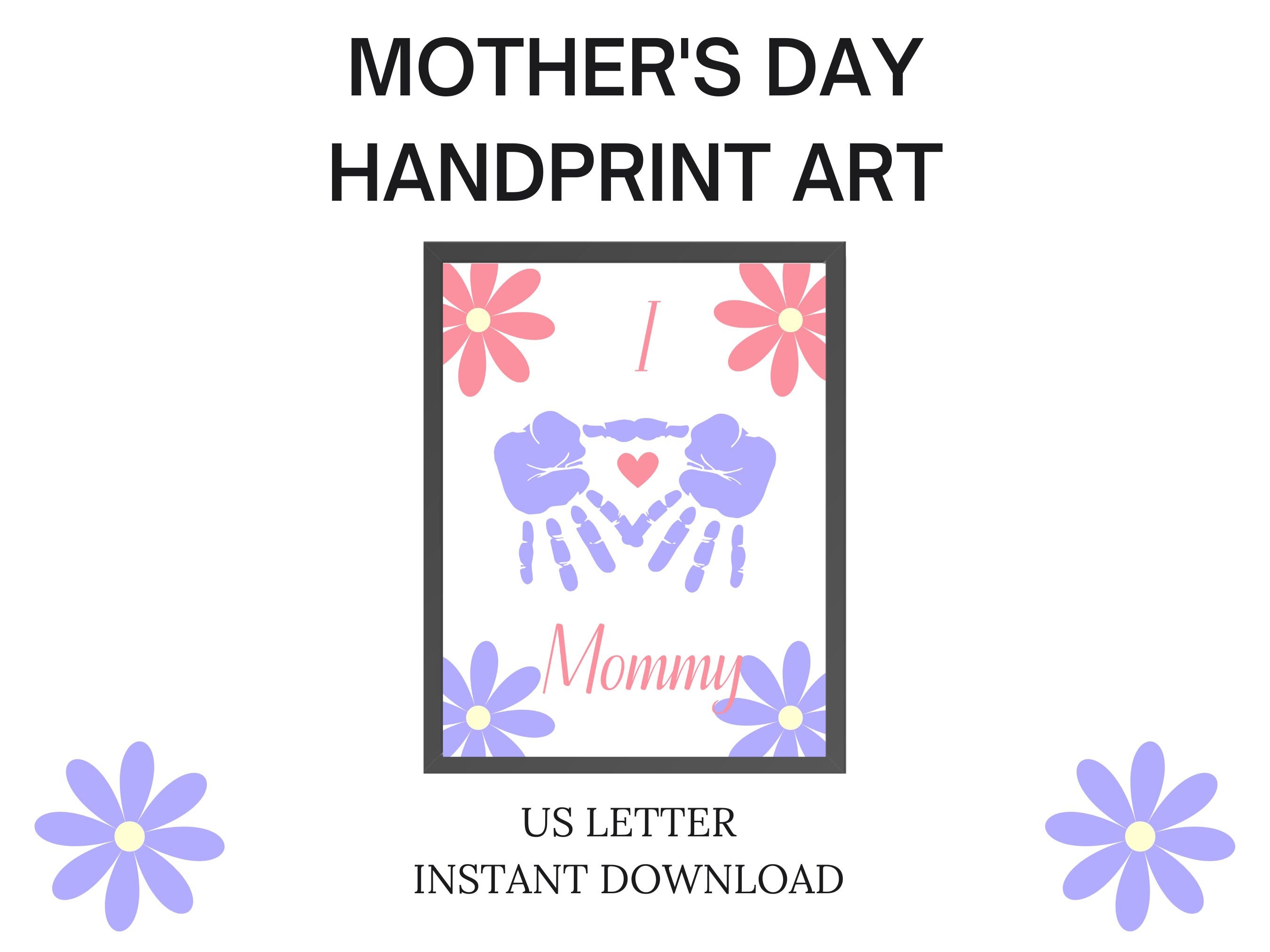 Mother's Day Handprint Craft, Mother's Day Handprint Art, Handprint ...