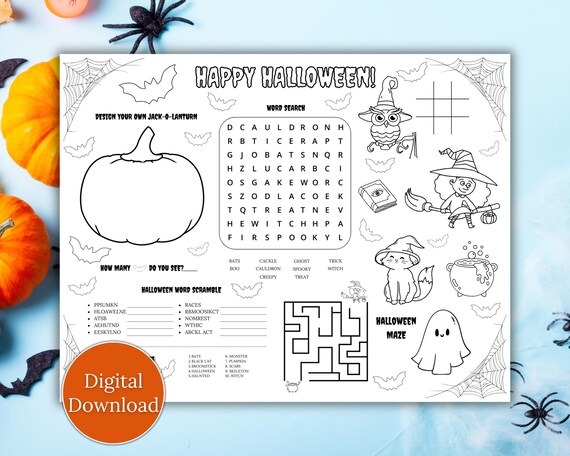 Actividades De Halloween Para Imprimir Actividades De Halloween Para