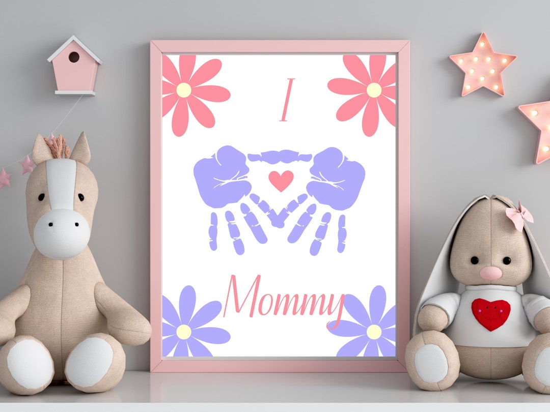 Mother's Day Handprint Craft, Mother's Day Handprint Art, Handprint ...
