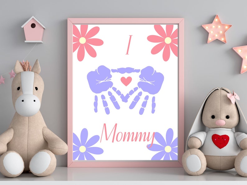 Mother's Day Handprint Craft, Mother's Day Handprint Art, Handprint ...