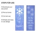 Set of 8 Snowflake Bookmarks, Snowy Bookmarks, Winter Bookmarks ...