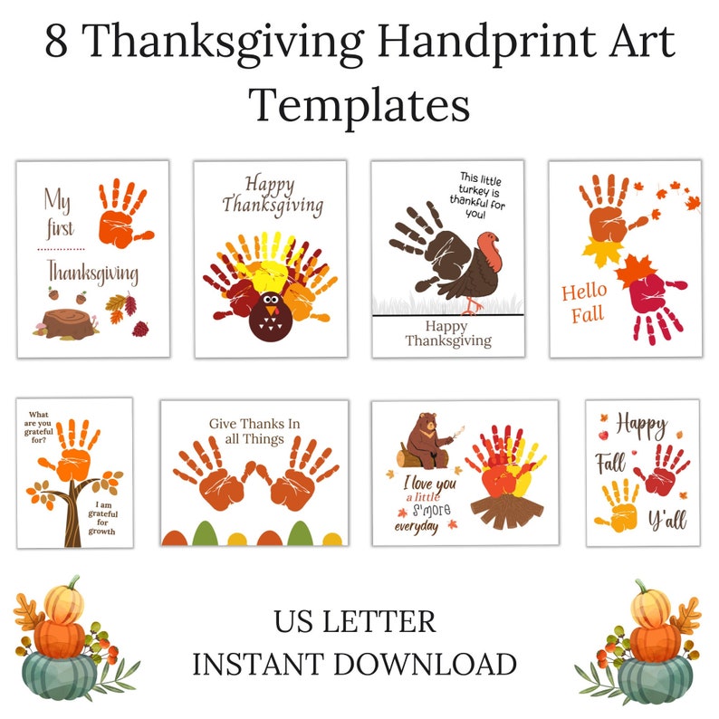 Thanksgiving Handprint Craft, Thanksgiving Handprint Art, Handprint ...