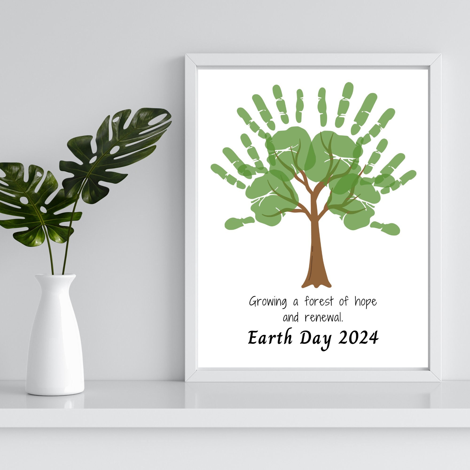 Earth Day Handprint Craft, Earth Day Handprint Art, Handprint Crafts ...