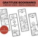 Set of 8 Gratitude Bookmarks, Thanksgiving Bookmarks, Fall Bookmarks ...
