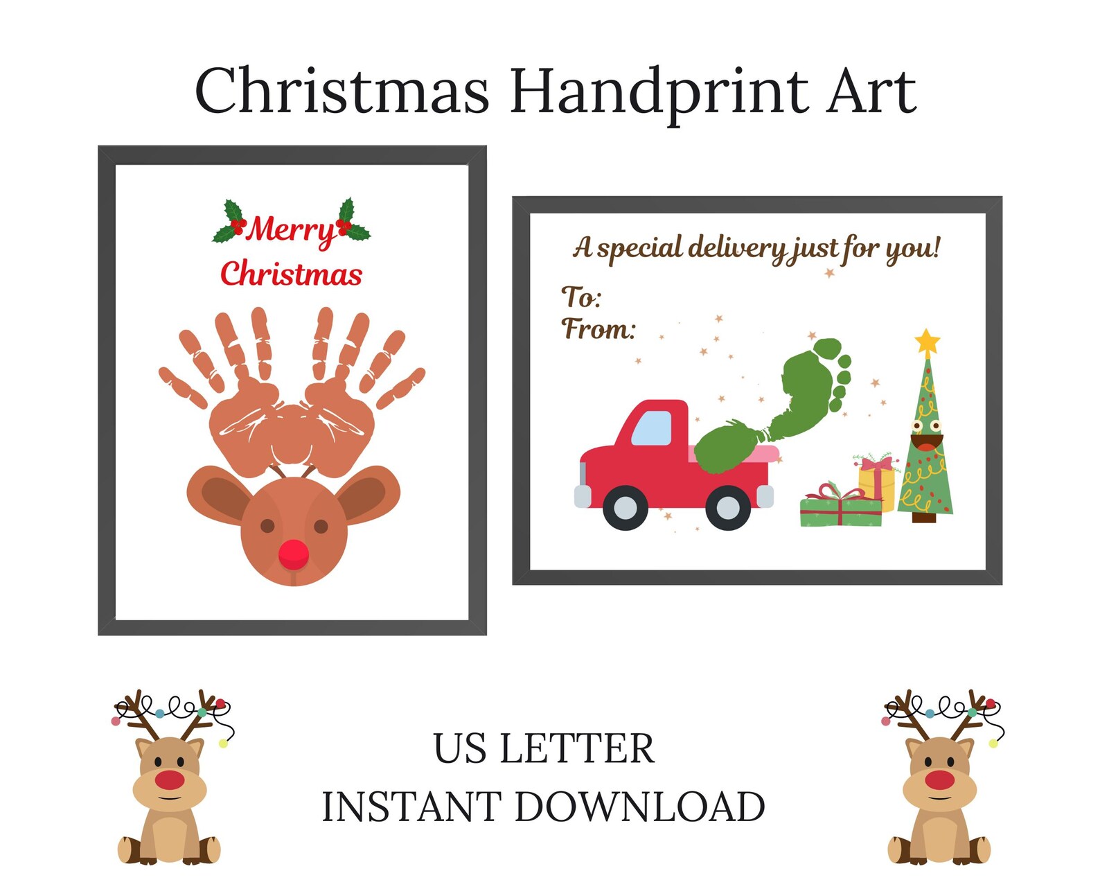 Christmas Handprint Craft, Christmas Handprint Art, Handprint Crafts ...