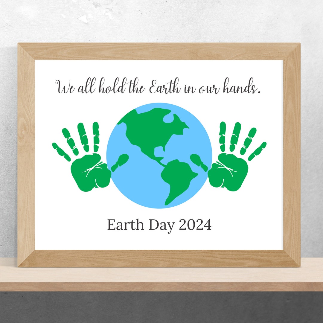 Earth Day Handprint Craft, Earth Day Handprint Art, Handprint Crafts ...