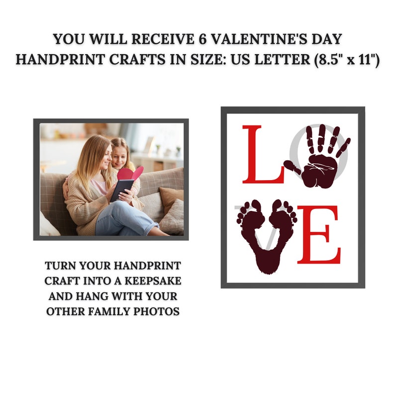 Valentine's Day Handprint Craft, Valentine's Day Handprint Art ...