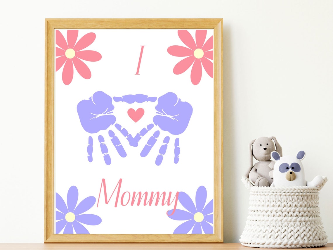 Mother's Day Handprint Craft, Mother's Day Handprint Art, Handprint ...