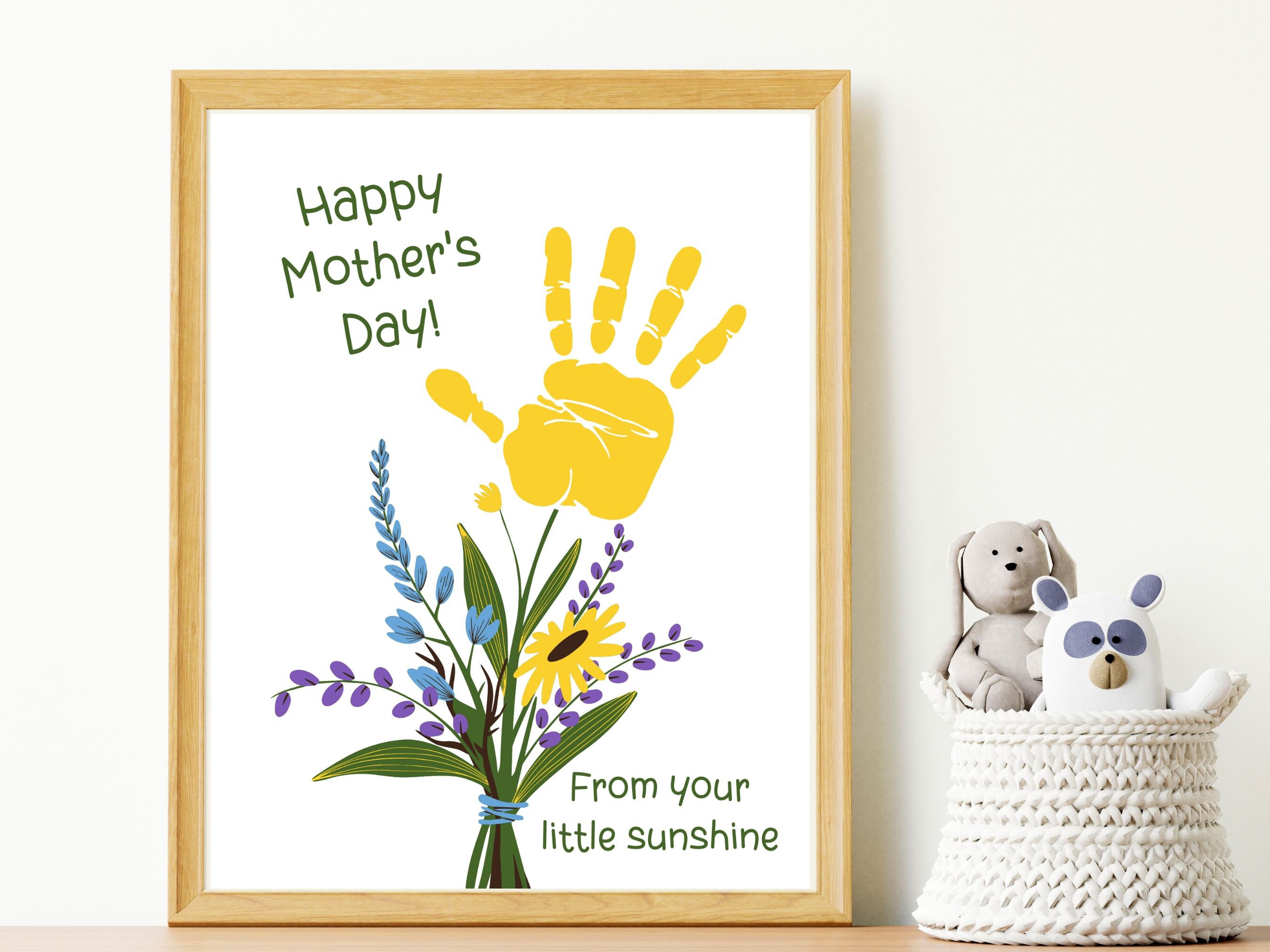 Mother's Day Handprint Craft, Mother's Day Handprint Art, Handprint ...