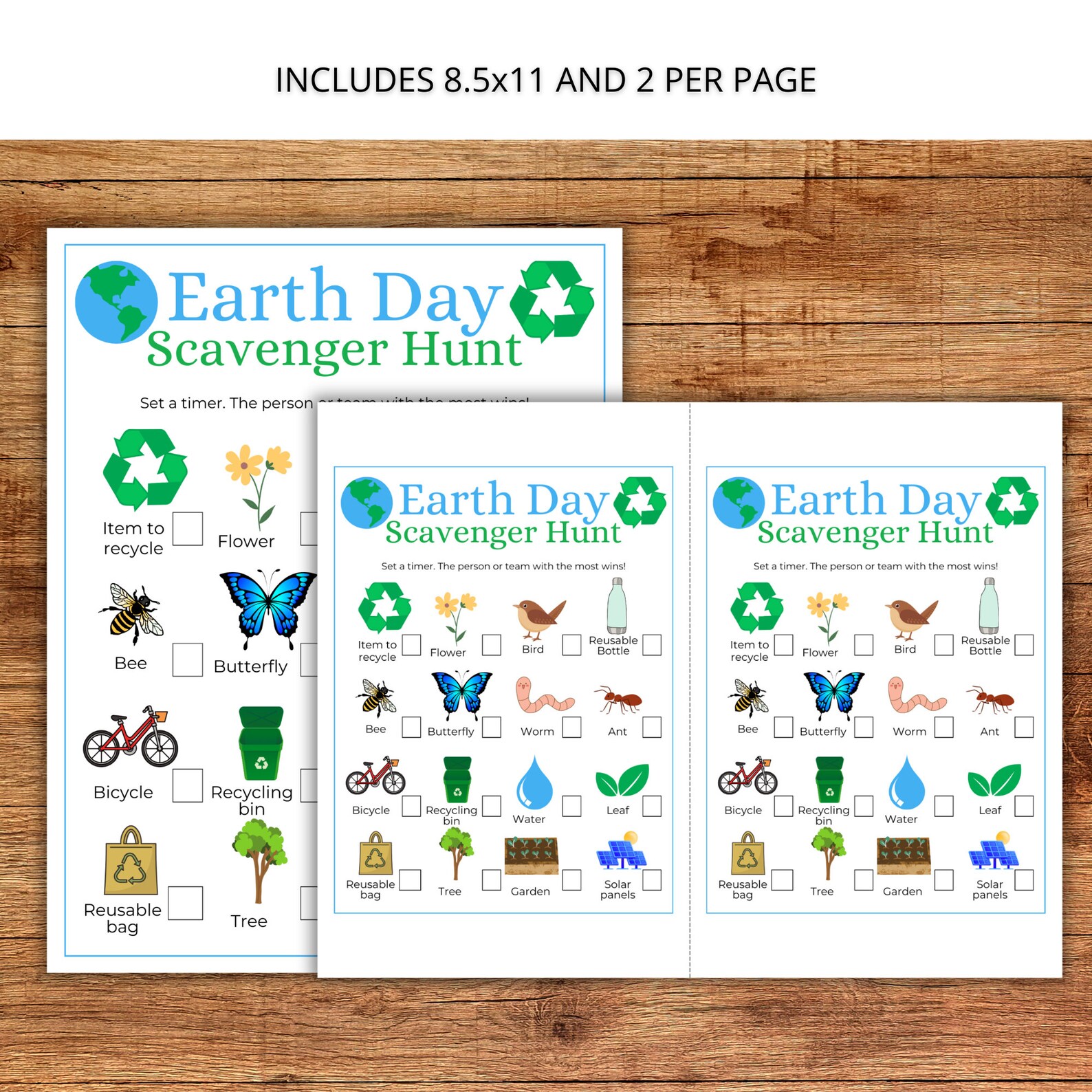 Earth Day Scavenger Hunt, Earth Day Printable Game, Earth Day Activity ...