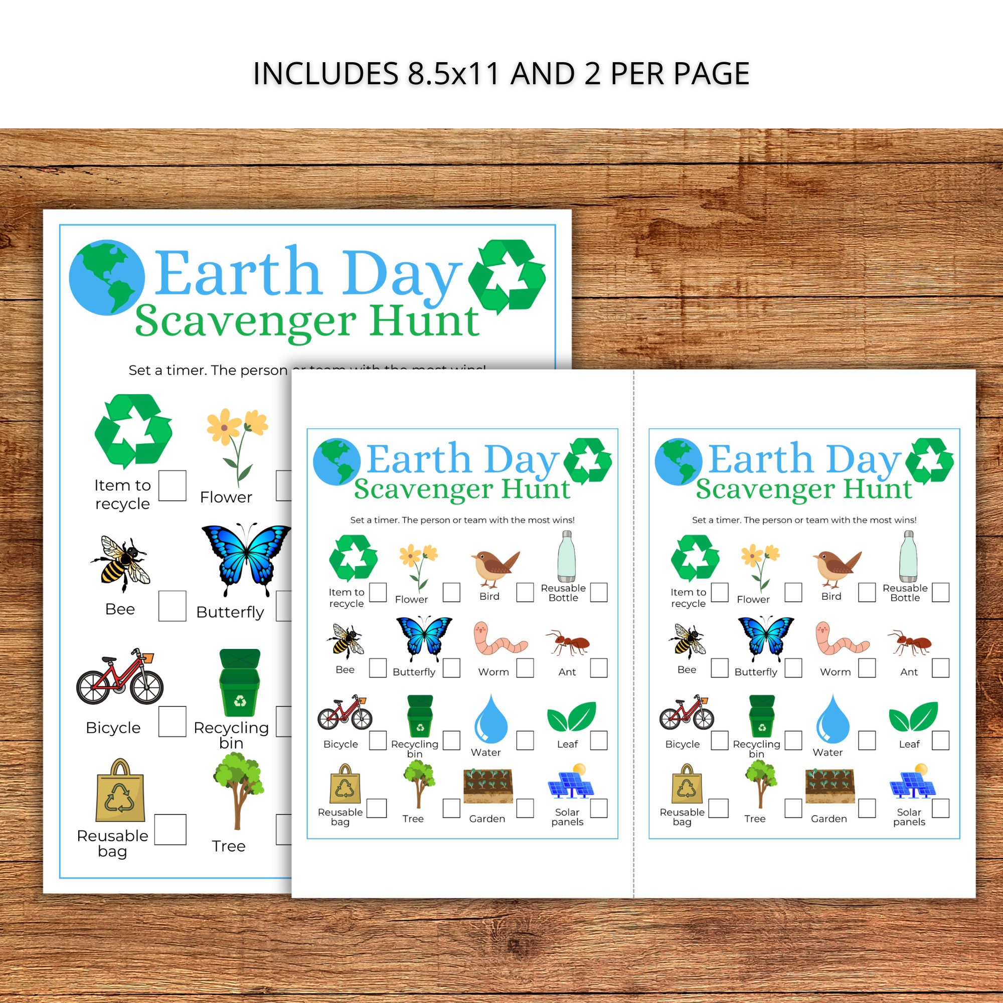 Earth Day Scavenger Hunt, Earth Day Printable Game, Earth Day Activity ...