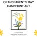 Mother's Day Handprint Craft, Grandparent's Day Handprint Art ...