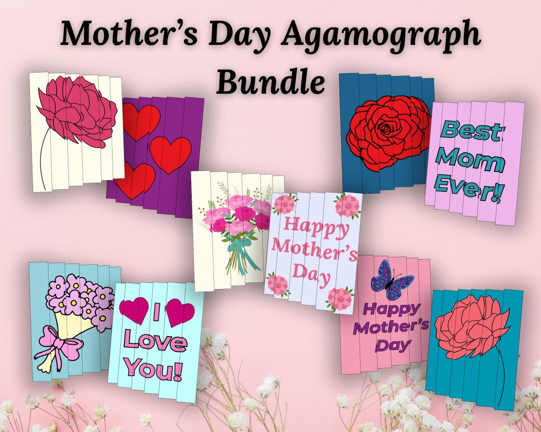 Mother's Day Agamograph for Kids, Coloring Agamograph, Mother's Day ...