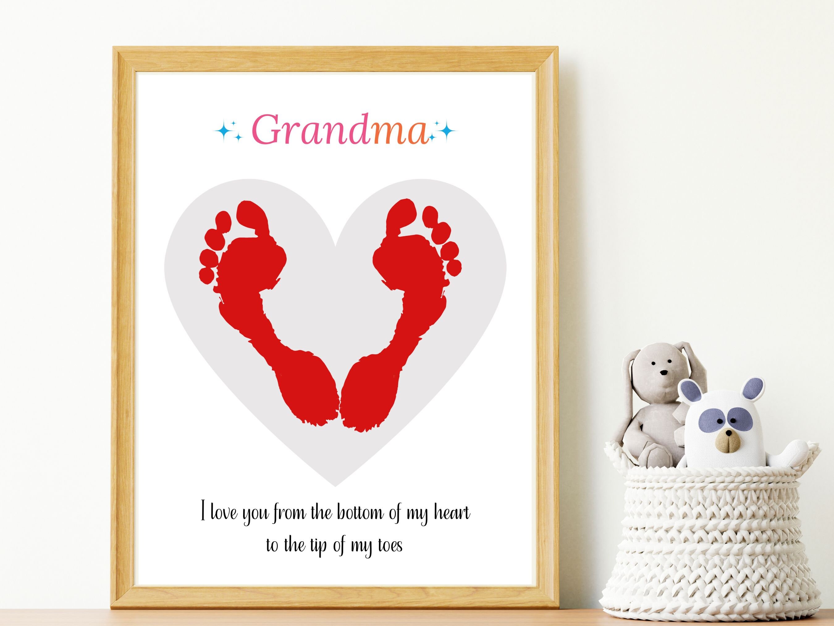 Mother's Day Handprint Craft for Grandma, Grandmother's Day Handprint ...