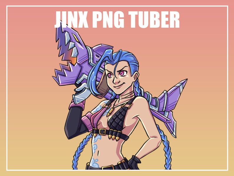 Jinx Png Tuber Twitch Youtube Discord Etsy