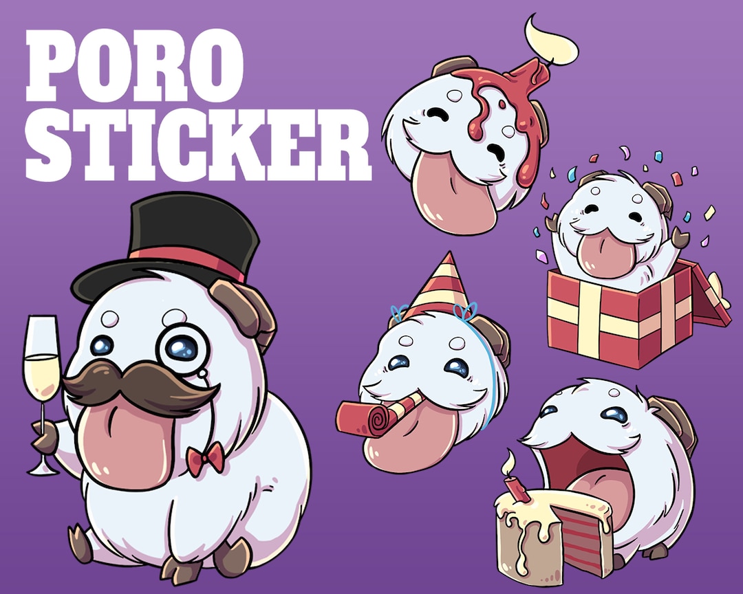 Cute Poro Sticker Party / Discord / Whatsapp / Twitch / League of ...