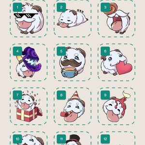 Cute Poro Sticker for Discord / Whatsapp / Twitch / League of Legends ...