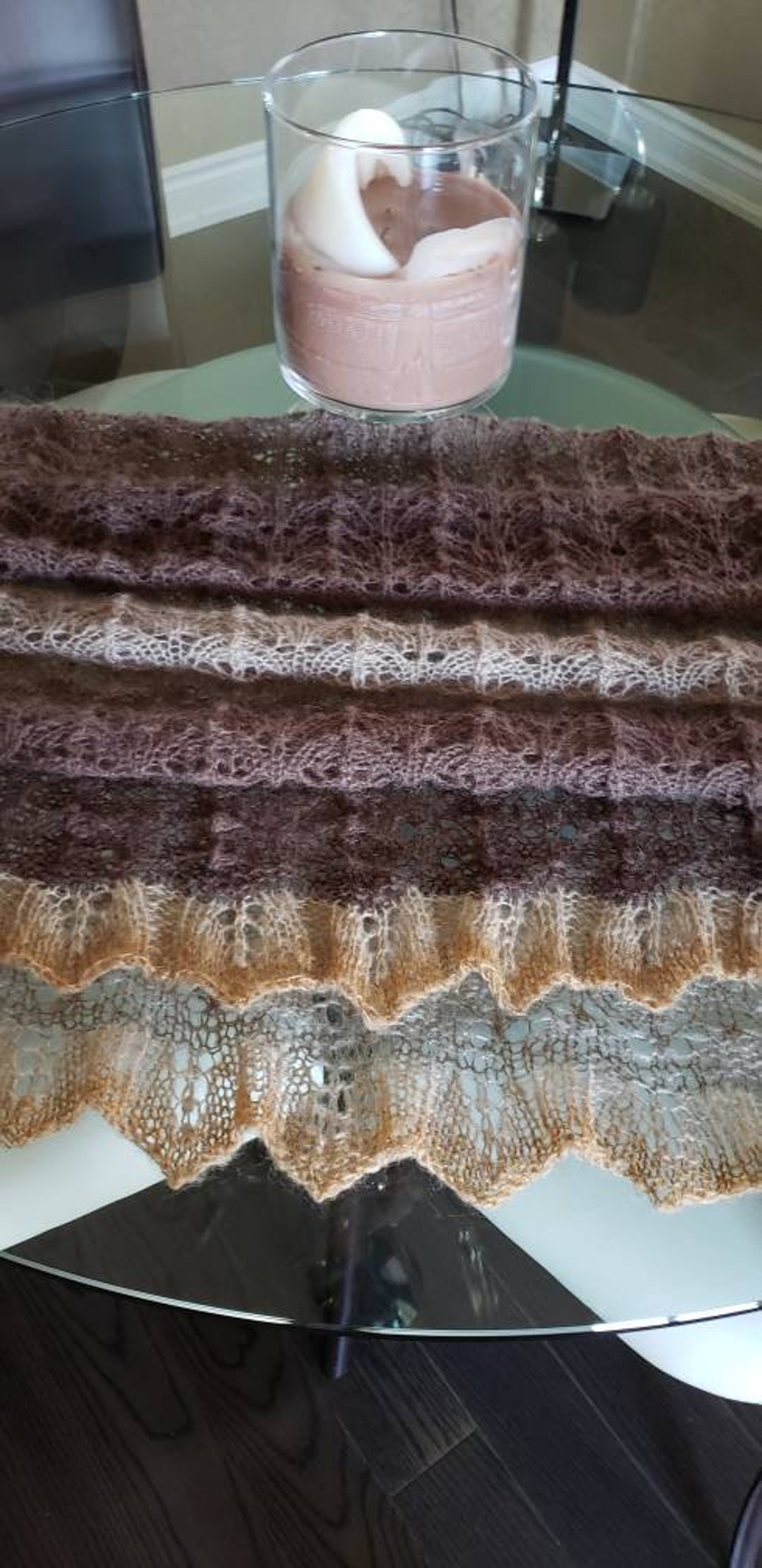 Handmade Knitted Palantin. Scarf- Wrap - Etsy Canada