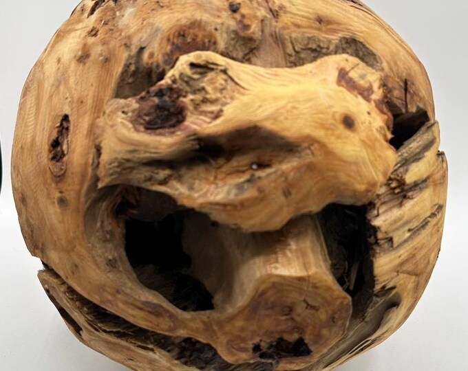 12"d Natural Wood Planter, Primitive Style, Real Tree Root Ball M009 - Etsy