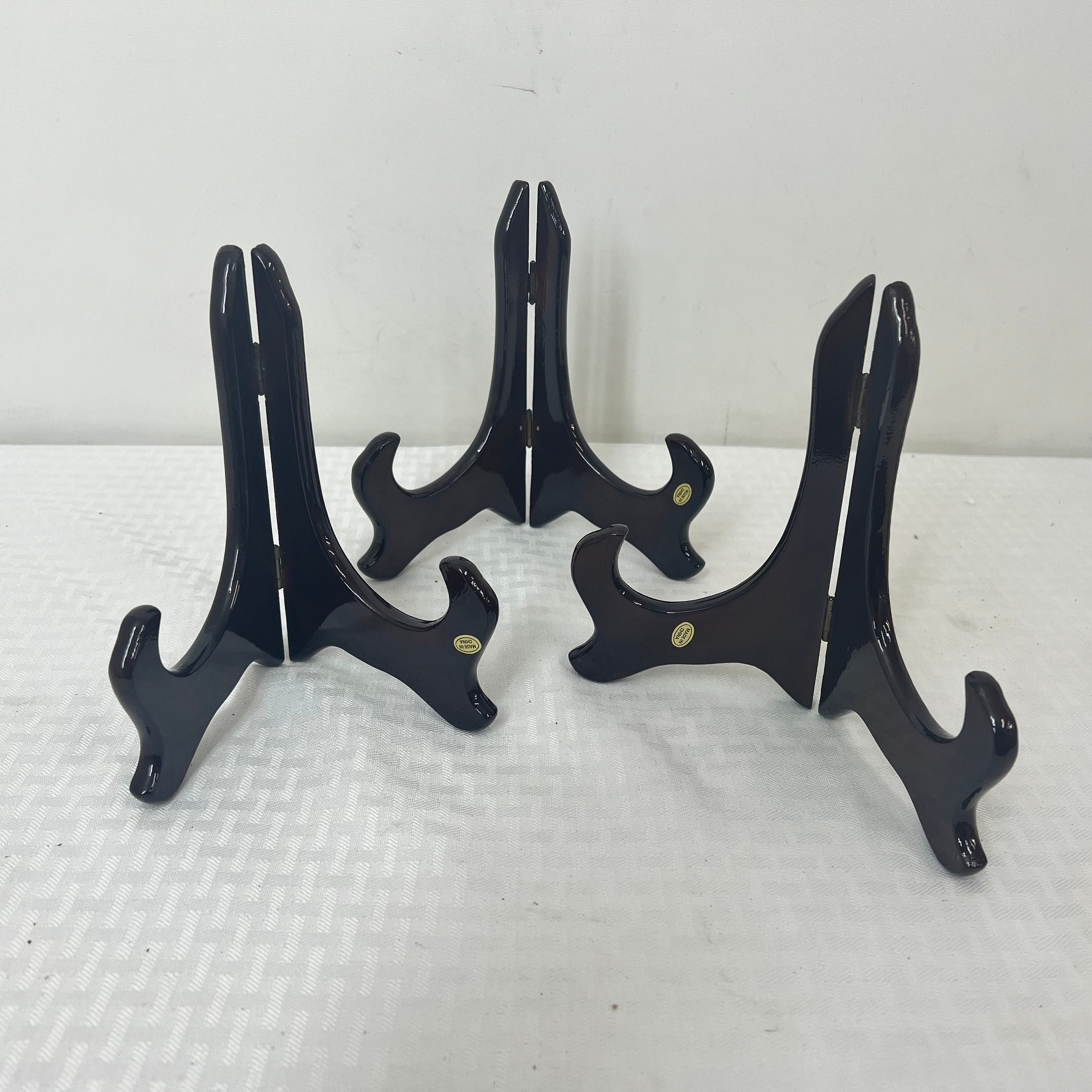 Wood Plate Stand, 7" Heights, Set of 3 - Etsy
