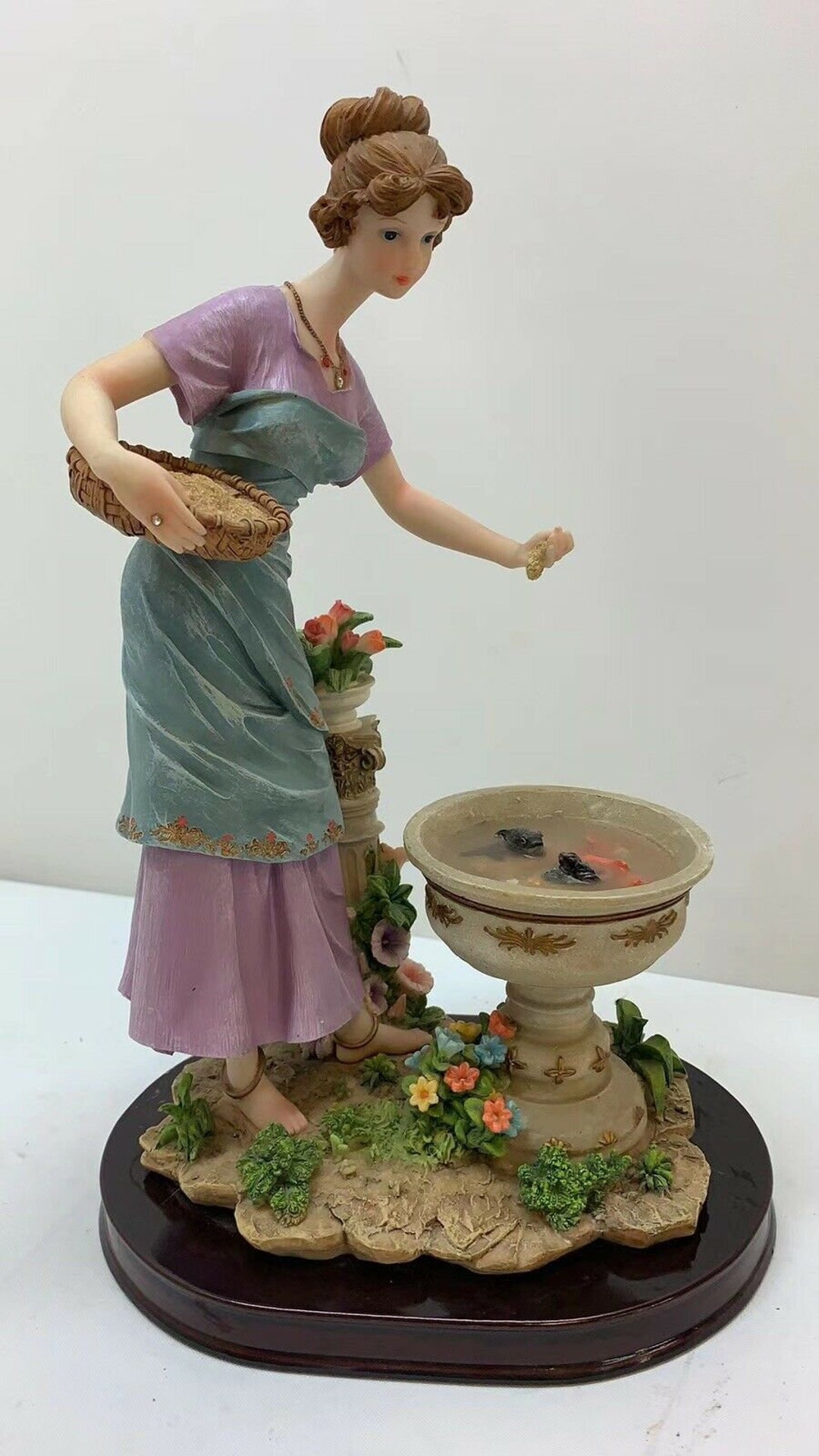 13"h Exquisite Gentili Collection of Hand-made Resin Figurine, Maid and ...