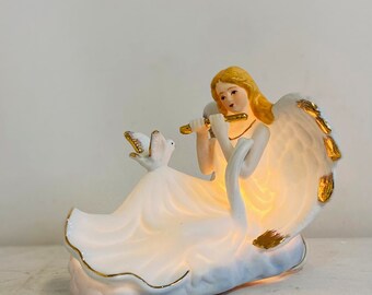 Porcelain Light Angel - Etsy