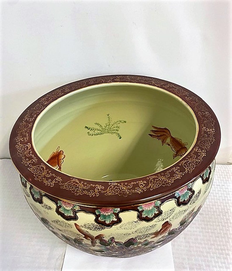 16"d Big Beige Color Ceramic Urn or Vat - Etsy