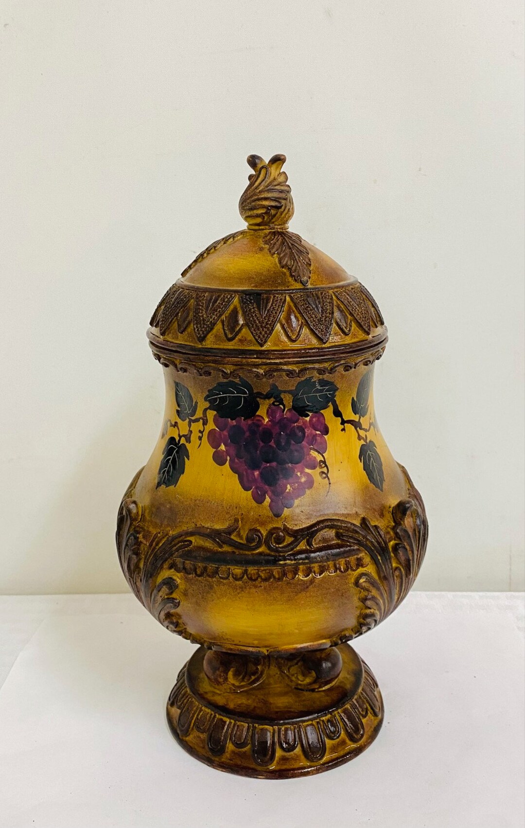 11"h Bronze-color Ceramic Trophy With Lid - Etsy