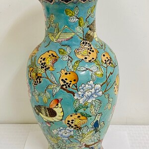 16h Color-painted Light Blue Porcelain Vase - Etsy