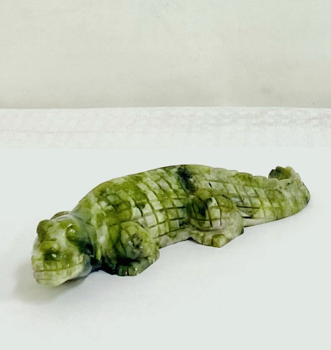Small Decoration of Alligator Jade Stone - Etsy