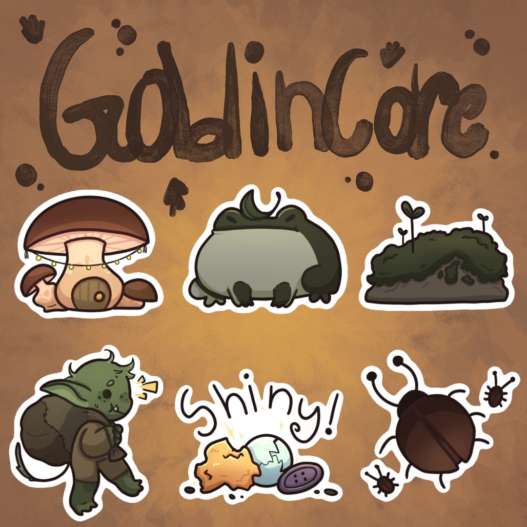Goblincore Sticker Pack Set of 6 Vol. 1 - Etsy