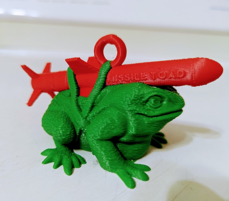 Missile Toad Christmas Ornament 3D Print - Etsy