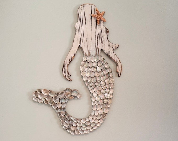 Stunning Wall Mermaid I Mermaid Wall Statue Mermaid Decoration Fancy ...