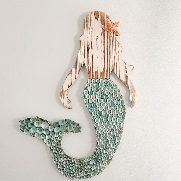 Wood Mermaid Wall Decor - Etsy