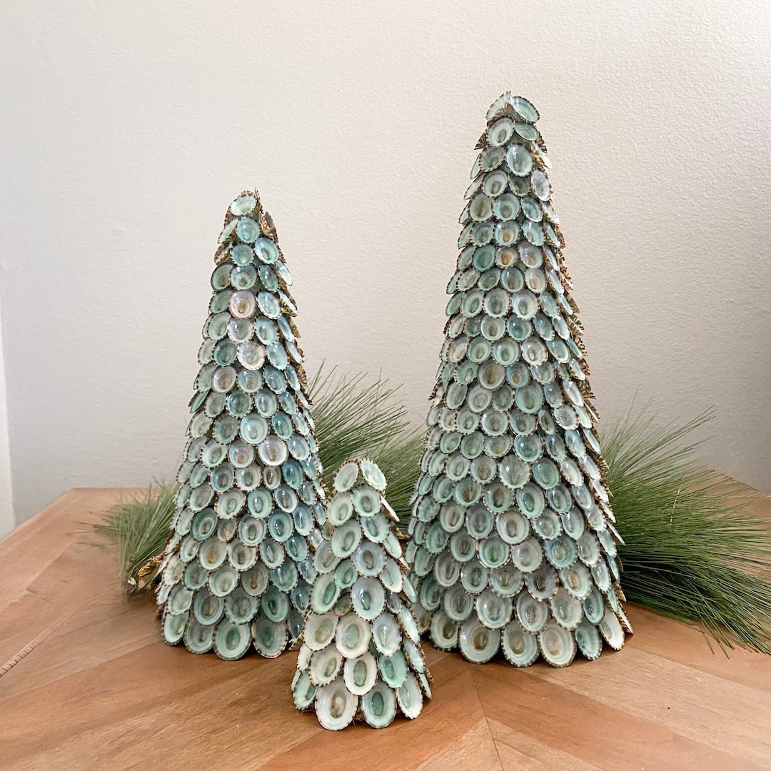 Limpet Shell Christmas Trees, Coastal Christmas Tree, Shell Tree ...