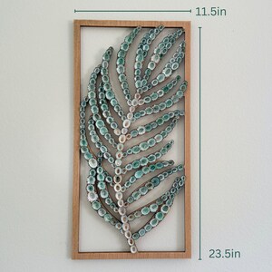 Palm Leaf Wall Decor, Shell Palm Art, Limpet Shell Decor, Palm Decor ...