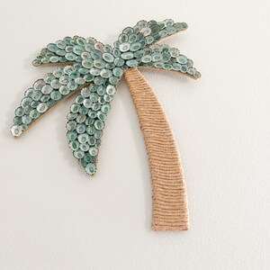 Palm Tree Shell Wall Decor, Palm Tree Decor, Limpet Shell Wall Art ...