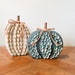 Limpet Shell Pumpkin Decor, Autumn Blue Seashell Pumpkin, Coastal ...