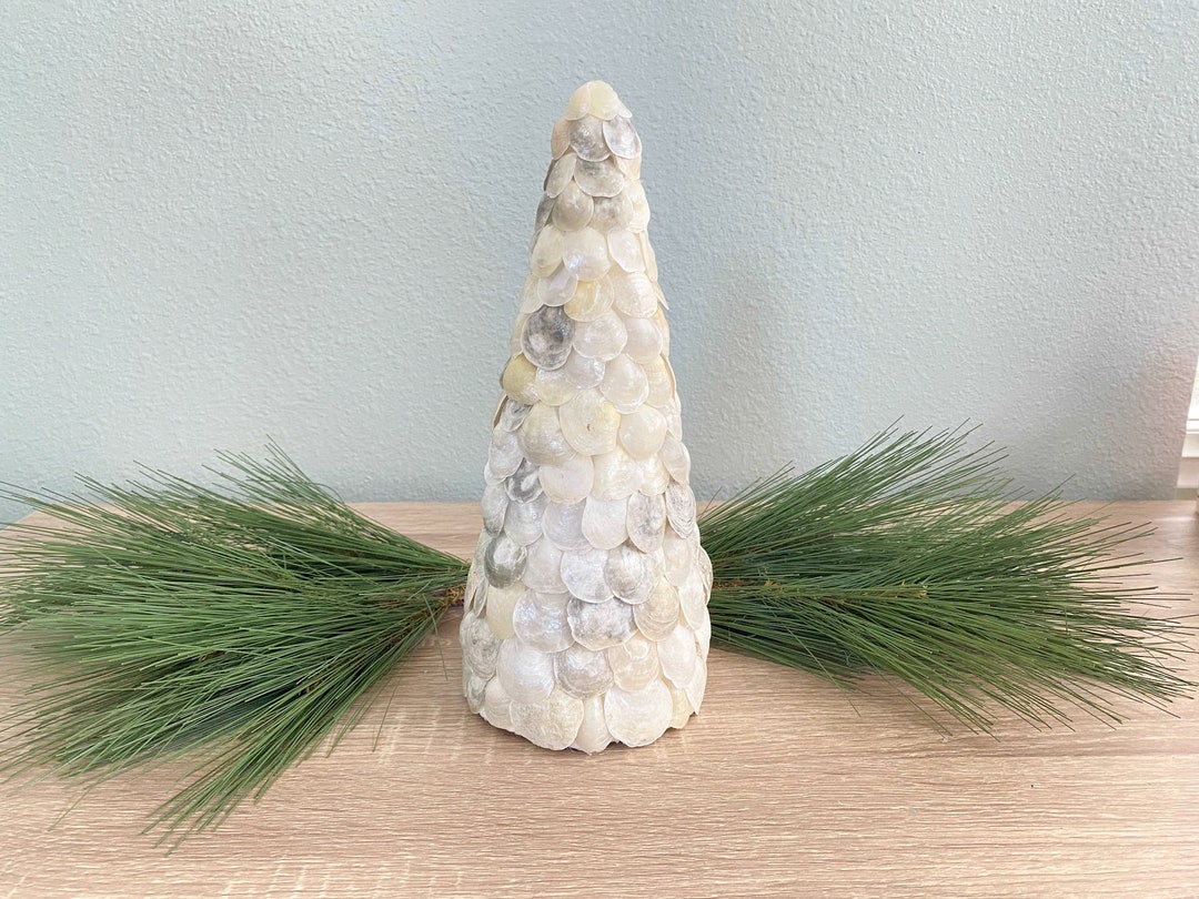Jingle Shell Tree, Seashell Tree, Shell Christmas Tree, Coastal ...