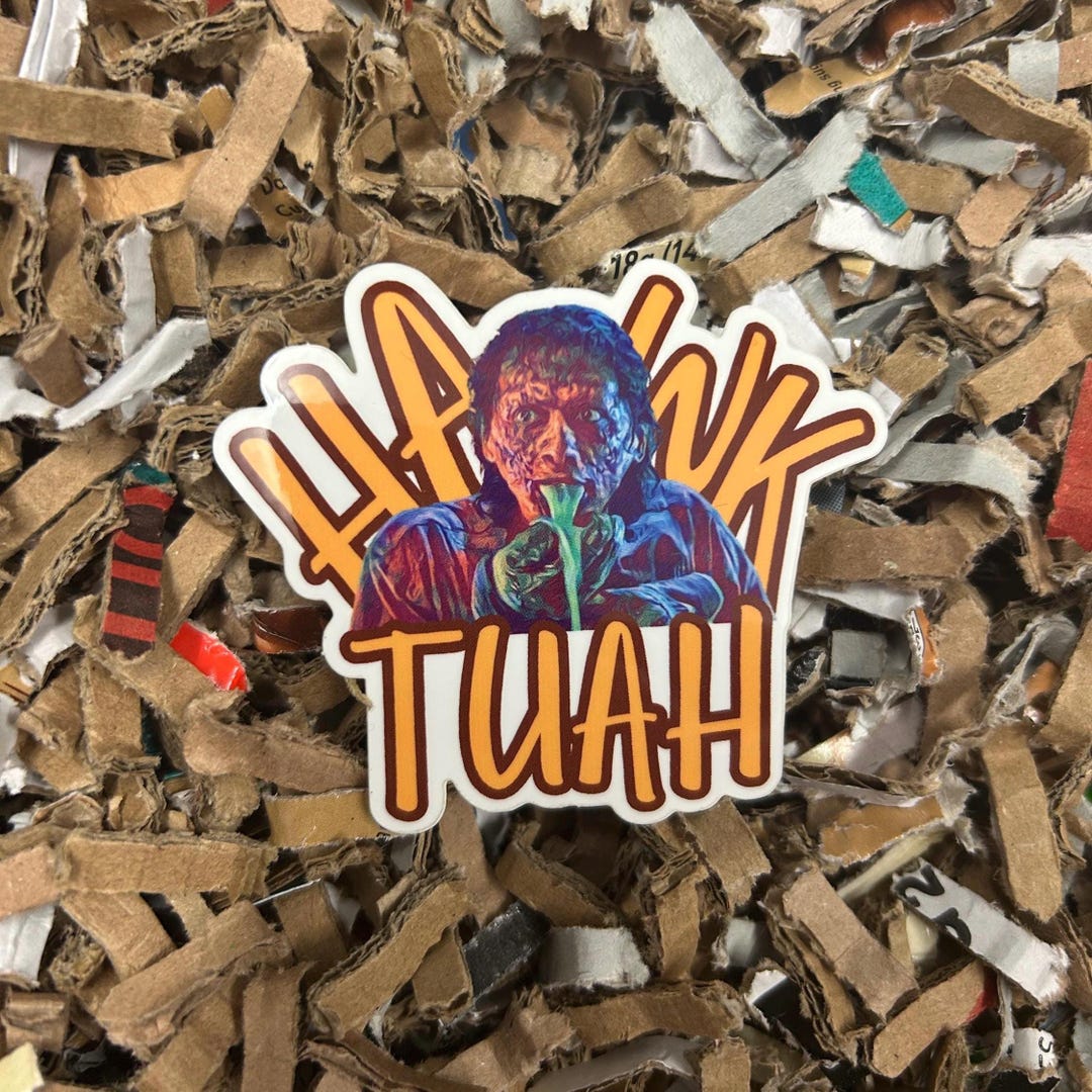 HAWK TUAH Decal Sticker Horror Gift Halloween the Fly Scary Spooky Gift ...