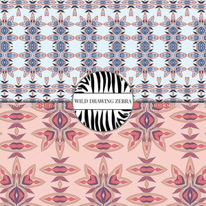 Decorative Printable Digital Paper Pack - With Abstract Floral ...