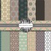 Abstract Batik Printable Digital Papers - With Baroque Damask Scrapbook ...