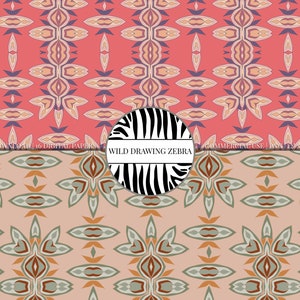 Decorative Printable Digital Paper Pack - With Abstract Floral ...