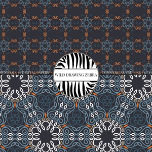 Oriental Digital Paper Pack - With Modern Vintage Scrapbook Paper ...