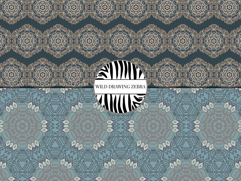 Delicate and Elegant Soho Digital Paper Pack With Abstract - Etsy