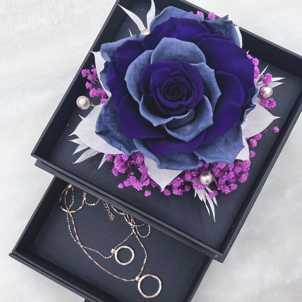 Preserved Rose Jewelry Box - Etsy