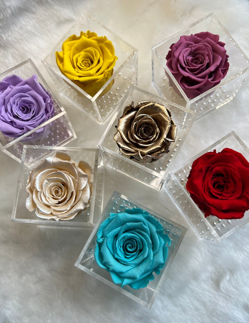 Valentine’s Day Rose; Preserved Flower; Forever Rose; Rose Box - Etsy