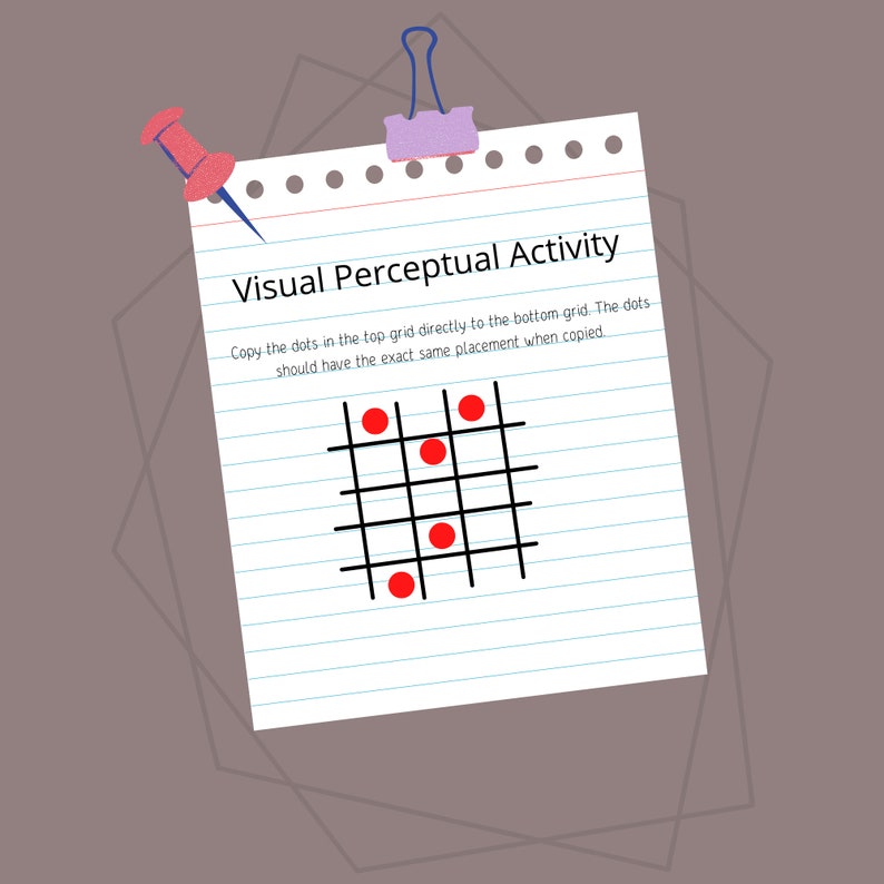 Visual Perceptual Activity Worksheet - Etsy