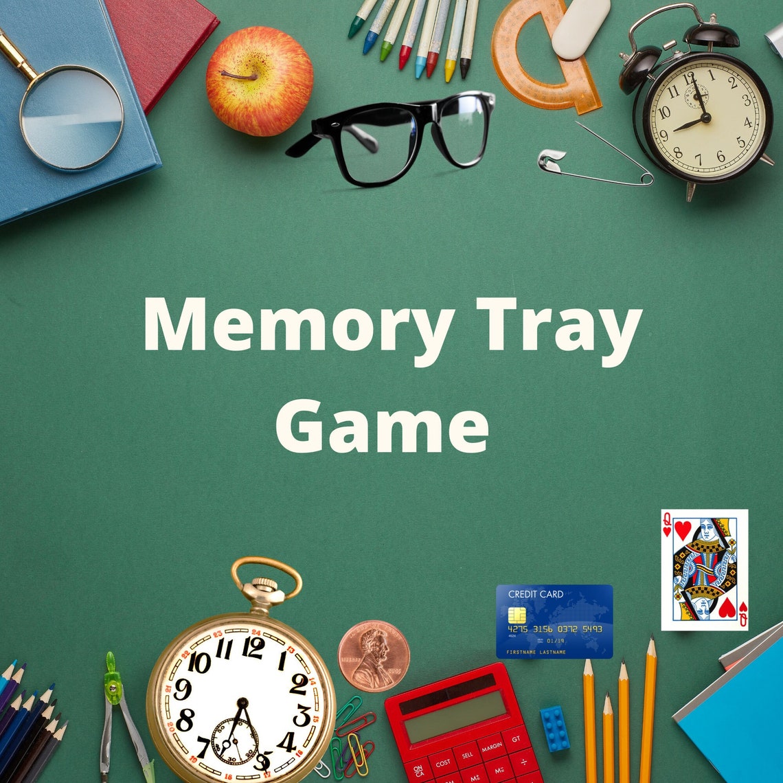 Memory Tray Game - Etsy